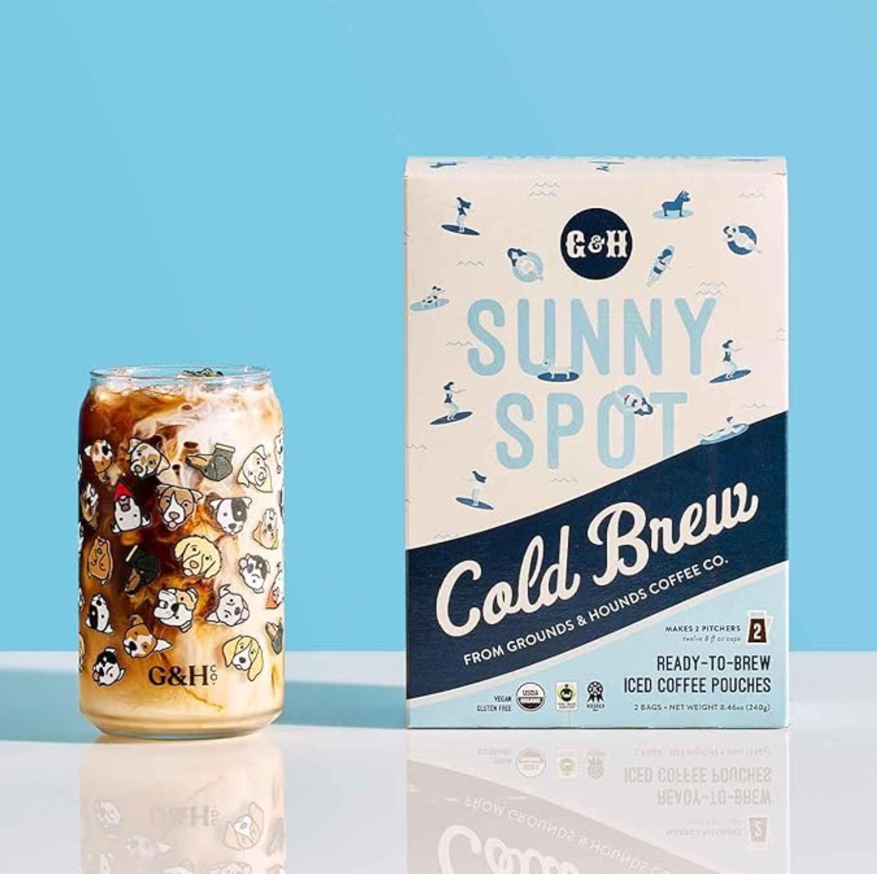 Grounds & Hounds Coffee Co. Sunny Spot Cold Brew Coffee Pouches｜紐約心田 ...