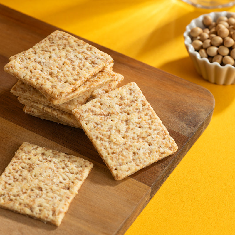里仁霜鹽豆纖餅 Leezen Salt Frosted Soybean Fiber Biscuits｜紐約心田 Heartland NY